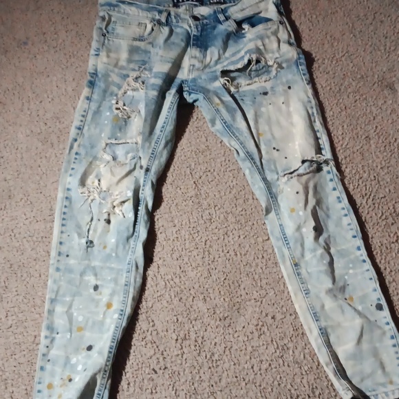 Jeans | Ahp Size 34 Acid Wash Tan With Light Brown And Black Spots ...
